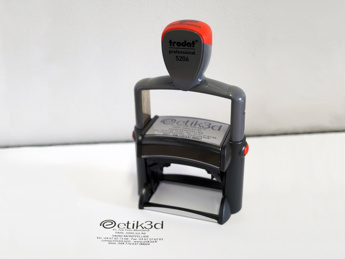 Cachet commercial avec logo et adresse de l'entreprise - CV - Romain ...